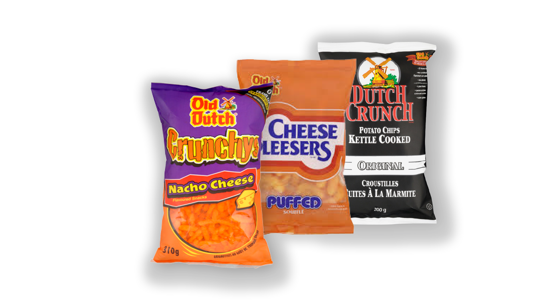 MM - Cheese Pleasers & Crunchy (265-290g) & Dutch Crunch 200g | Gas ...